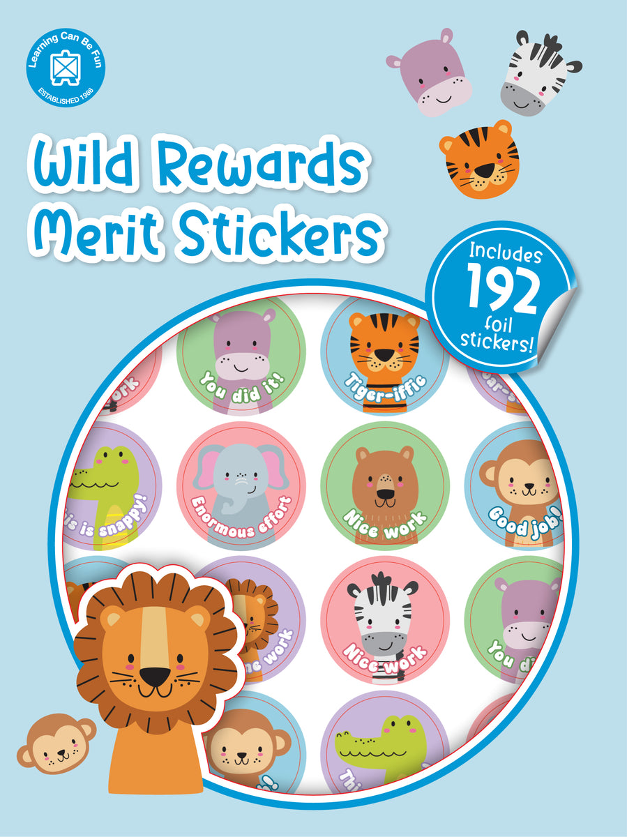 Wild Rewards Merit Stickers (192 pack) – Discovery Educational