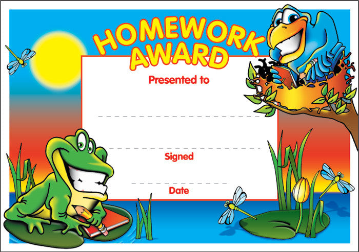 SCT003: Homework Award Certificate – Discovery Educational