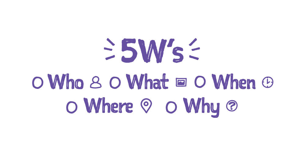 5W's Checklist Stamp – Discovery Educational