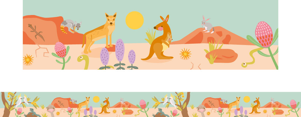 LB496 Australian Wildlife Large Border – Discovery Educational