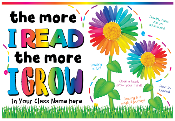 We Print / You Cut A3 'the more I READ' poster – Discovery Educational