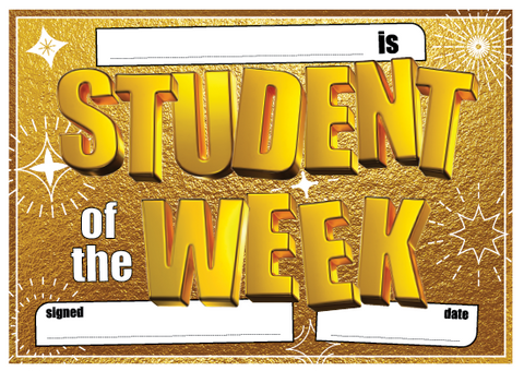 SCT015: Student of the Week Gold Certificate | Discovery Educational
