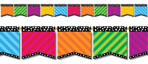 SSB09: Bright Pennants Border – Discovery Educational