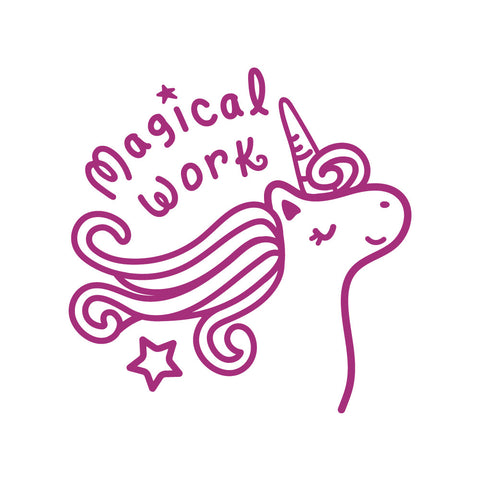 ST1258: Magical Work - Unicorn Stamper | Discovery Educational