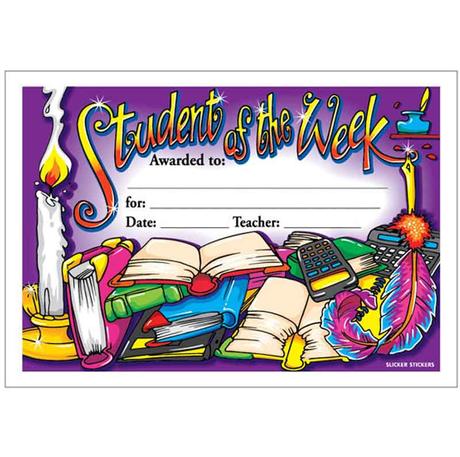 Student of the Week Certificate - 25pack | Discovery Educational