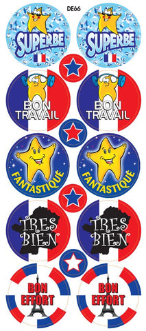 DE66: French - Reward Stickers | Discovery Educational
