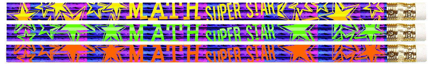 PNX842 Maths Super Star pencils (100) | Discovery Educational