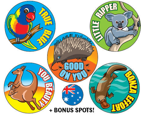 SUN110: Aussie Animals - Reward Stickers | Discovery Educational