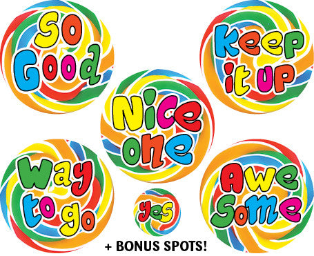 SUN138: Lollipop Words - Reward Stickers – Discovery Educational